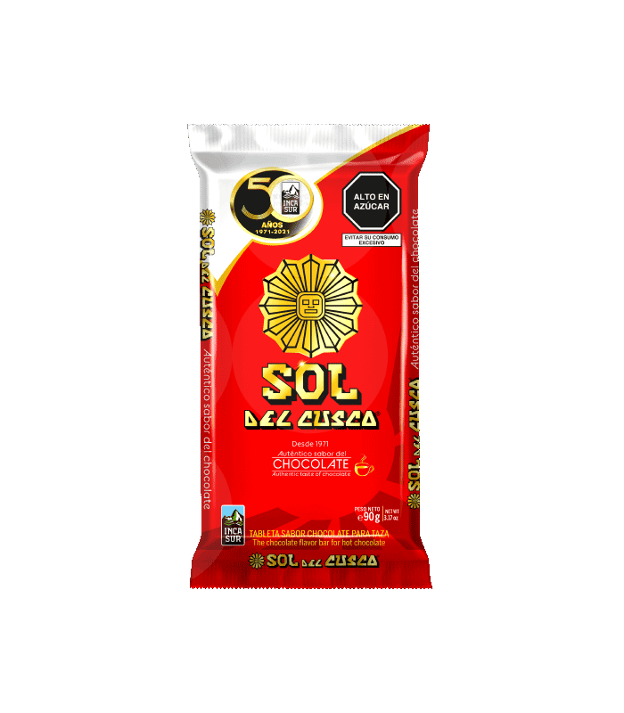 SOL DEL CUSCO CHOCOLATE TRADICIONAL 90 GR | Favel